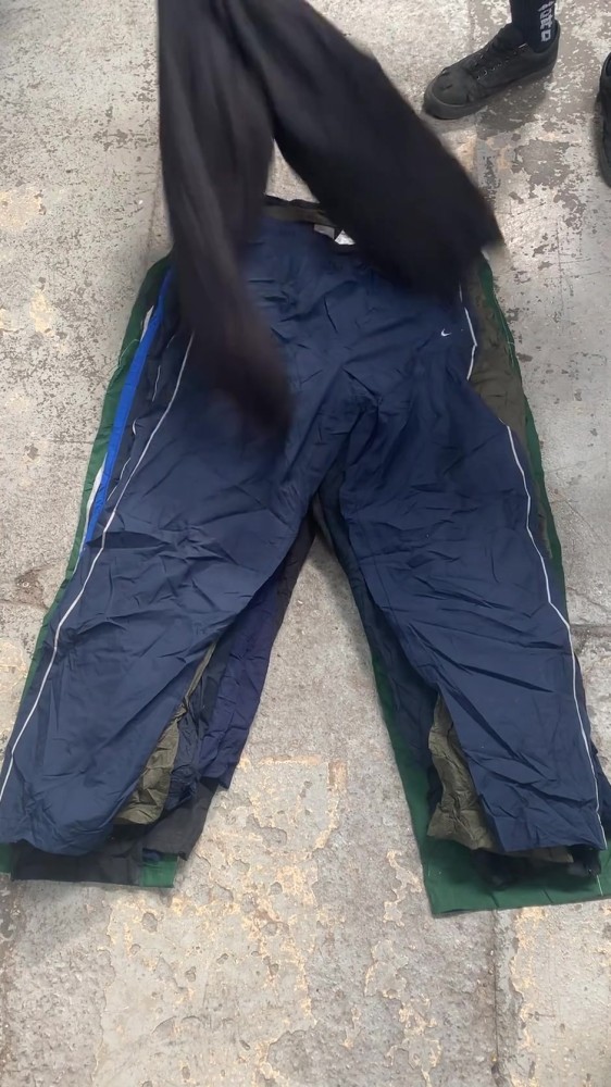 NYLON BRANDED TRACK PANTS - GRADE AB - 50pc